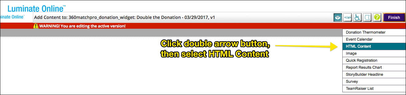 Does Double the Donation integrate with Blackbaud's Luminate Online?